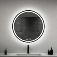 China Kingstin Wholesale Hot Seller Wall Mounted Round Hotel Luxury Washroom Bathroom LED Mirror LED Bathroom Mirror Wall Mirror for sale