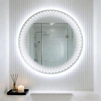 China Kingstin Starlight Series Round LED Bathroom Mirror - Anti-fog Touch-Control Smart Mirror Dimmable LED Mirror for sale