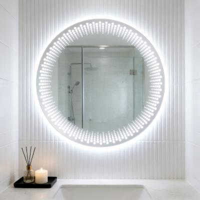 China Kingstin Starlight Series Round LED Bathroom Mirror - Anti-fog Touch-Control Smart Mirror Dimmable LED Mirror for sale