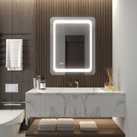 China Modern LED Bathroom Wall Mirror Rectangle Anti-Fog High Definition Backlit Mirror Touch Switch IP44 Rating Smart OEM ODM for sale