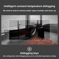 China Premium Modern Luxury LED Bath Mirror Touch Switch Elegant Square Design for Hotels Elegant Apartments Hot Selling for Washrooms for sale