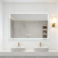 China Kingstin Touch Control Smart Mirror with LED Light - Anti-Fog Bathroom Vanity Mirror for Luxury Bathroom Renovation for sale