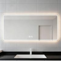 China Kingstin LED Backlit Bathroom Mirror - Wabi-Sabi Style Warm Light Vanity Mirror for Zen Bathroom for sale