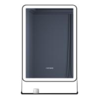 China Modern LED Bathroom Vanity Mirror Touch Switch Wall-Mounted Illuminated Shelf for Storage for Apartment Villa Decor Makeup for sale