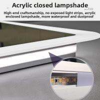 China Luxury IP44 Rated LED Bath Mirror with Touch Switch Elegant Modern Design for Villa Hotel & Apartment Washroom Hot Seller for sale