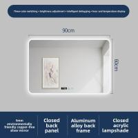 China Luxury IP44 Rated LED Bath Mirror with Touch Switch Elegant Modern Design for Villa Hotel & Apartment Washroom Hot Seller for sale