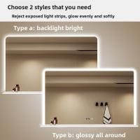 China Modern Apartment & Hotel Bathroom Mirrored Undershelf with Touch Switch IP44 Rated Convenient Under-Mirror Access for Storage for sale