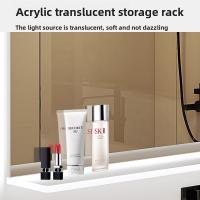 China Modern Apartment & Hotel Bathroom Mirrored Undershelf with Touch Switch IP44 Rated Convenient Under-Mirror Access for Storage for sale
