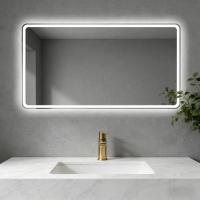China Wholesale LED Backlit Bathroom Mirror - Dimmable Anti-Fog Illuminated Vanity Mirror for Commercial Home Bathroom for sale