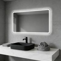 China Wholesale LED Backlit Bathroom Mirror - Dimmable Anti-Fog Illuminated Vanity Mirror for Commercial Home Bathroom for sale
