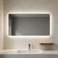 China Kingstin Frameless LED Bathroom Mirror with Dimmable Lights - Wall Mounted Anti-Fog Vanity Mirror for Modern Restroom Decor for sale