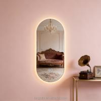 China Hotel Led Mirror Anti Fog Smart Wholesale Vanity Frameless Wall Manufacturers Light Mirror Bathroom Oval Hair Salon Mirrors for sale
