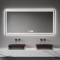 China Kingstin Modern Minimalist Frameless Smart LED Bathroom Mirror | Custom Bluetooth, Anti-Fog & Display for sale