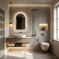 China Kingstin Large New Style Decor Vanity Girl Led Mirror Full Length Mirror Home Bath Mirrors with Light for sale