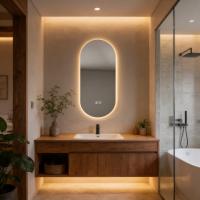 China Oval LED  Bathroom Mirror with Backlight & Touch Control - Waterproof Anti-Fog Vanity Mirror for Modern/Luxury Bathroom Decor for sale