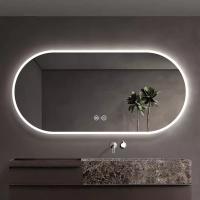 China Luxury LED Anti-Fog Vertical Wall Mount Design Touch Switch Rectangle for Hotels Apartments Villas Elegant Modern Style Hot for sale