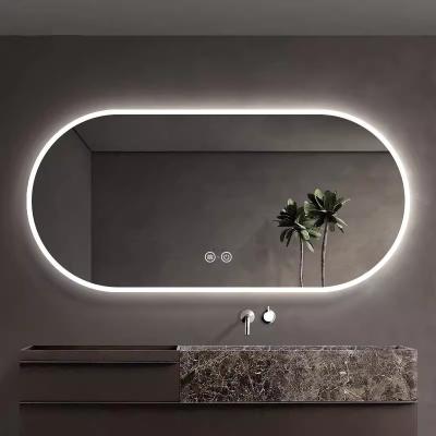 China Luxury LED Anti-Fog Vertical Wall Mount Design Touch Switch Rectangle for Hotels Apartments Villas Elegant Modern Style Hot for sale