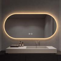 China Luxury LED Anti-Fog Vertical Wall Mount Design Touch Switch Rectangle for Hotels Apartments Villas Elegant Modern Style Hot for sale