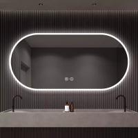 China Luxury LED Anti-Fog Vertical Wall Mount Design Touch Switch Rectangle for Hotels Apartments Villas Elegant Modern Style Hot for sale