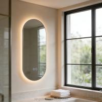 China Kingstin Factory Customizable Vanity Wall Smart Backlit Led Mirror With Touch Switch for Bathroom for sale