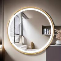 China Modern Premium 32-Inch Anti-Fog Touch Switch Wall Mirror Aluminum Frame for Luxurious Bathroom Design Apartments Hotels for sale