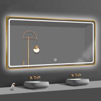 China Luxury Modern Design LED Rectangular Bath Premium Hotel Elegant Apartment Hot Villas Square Washroom Touch Switch Stainless for sale