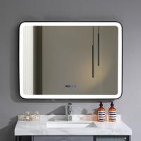 China Modern HD Smart Rectangle Oval Aluminum Alloy Vanity Mirror Wall Mounted Waterproof LED Bathroom Mirror Touch Hotels Villas for sale