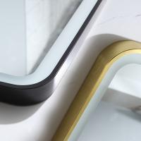 China Modern HD Smart Rectangle Oval Aluminum Alloy Vanity Mirror Wall Mounted Waterproof LED Bathroom Mirror Touch Hotels Villas for sale