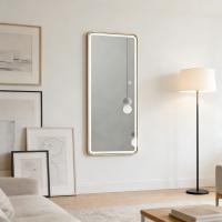 China Modern Style Full-Length Intelligent LED Light Touch Screen Glass Mirror for High-Definition Wall Fitting Living Dressing Room for sale