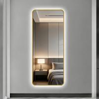 China Modern Style Full-Length Intelligent LED Light Touch Screen Glass Mirror for High-Definition Wall Fitting Living Dressing Room for sale