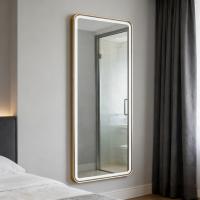 China Modern Style Full-Length Intelligent LED Light Touch Screen Glass Mirror for High-Definition Wall Fitting Living Dressing Room for sale