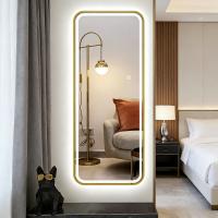 China Modern Style Full-Length Intelligent LED Light Touch Screen Glass Mirror for High-Definition Wall Fitting Living Dressing Room for sale
