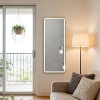 China Modern Style Full-Length Intelligent LED Light Touch Screen Glass Mirror for High-Definition Wall Fitting Living Dressing Room for sale
