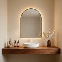 China Smart LED Lighted Mirror for Bathroom Adjustable Brightness & Color Temperature 3 Color Modes Lighted Makeup Mirror for sale