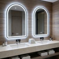 China Modern Smart Mirror Touch Inductive Bathroom Vanity Wall-Mounted Cosmetic Feature for Hotel Wash Desk Apartment Salon for sale