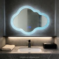 China Kingstin Cloud Shape LED Mirror Smart Touch - Dimmable Backlit Vanity Mirror for Bathroom/Living Room/Dressing Table for sale