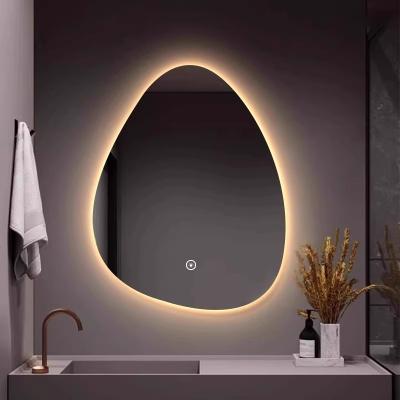 China High-End Bathroom LED Mirror for Hotels - Unique Water Drop Design, Anti-Fog, Waterproof, Wall Mounted for sale