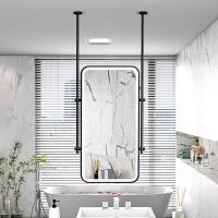 China Custom Creative Rectangle Stainless Steel Hanging Rod Modern Touch Switch Smart Hotel Homestay Ceiling Decoration Modern for sale
