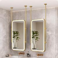 China Custom Creative Rectangle Stainless Steel Hanging Rod Modern Touch Switch Smart Hotel Homestay Ceiling Decoration Modern for sale