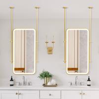 China Custom Creative Rectangle Stainless Steel Hanging Rod Modern Touch Switch Smart Hotel Homestay Ceiling Decoration Modern for sale