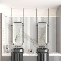 China Modern European Intelligent Stainless Rectangle Frame Makeup Creative Hotel Apartment Washroom Hanging Floating IP44 Touch for sale