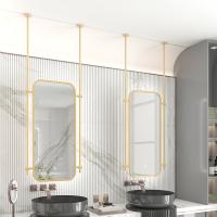 China Modern European Intelligent Stainless Rectangle Frame Makeup Creative Hotel Apartment Washroom Hanging Floating IP44 Touch for sale