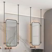 China Modern European Intelligent Stainless Rectangle Frame Makeup Creative Hotel Apartment Washroom Hanging Floating IP44 Touch for sale