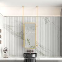 China Modern European Intelligent Stainless Rectangle Frame Makeup Creative Hotel Apartment Washroom Hanging Floating IP44 Touch for sale