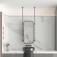 China Modern European Intelligent Stainless Rectangle Frame Makeup Creative Hotel Apartment Washroom Hanging Floating IP44 Touch for sale