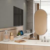 China Kingstin Aluminum Light Ceiling Hanging Mirror Suspended Hanging Mirror for Hotel with Best Quality for sale