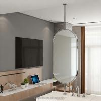 China Kingstin Premium Aluminum Alloy Bathroom Mirror Frame with Waterproof Design for sale
