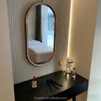 China Kingstin Premium Aluminum Alloy Bathroom Mirror Frame with Waterproof Design for sale