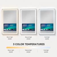 China Kingstin Premium Frameless HD Glass LED TV Mirror for Bathroom, Smart App Touch Screen, 100% Customized Sizes for sale