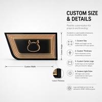 China Kingstin Custom Black Metal Infinity LED Mirror Wall Art for Hotel Lobbies, Clubs & Lounges, 8+ Years OEM Project Support for sale
